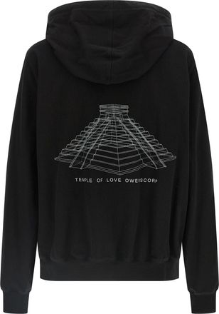 Rick Owens Heavy Cotton Jersey Hoodie - Black