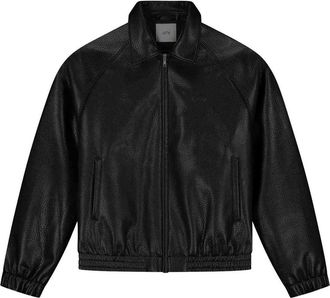 Essentiel Blouson En Cuir - Noir