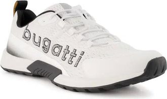 Bugatti Herren Schn&uuml;rschuhe wei&szlig; Textil