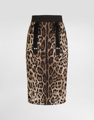 Dolce & Gabbana Rock Aus Stoff In Leo-print-optik - Frau R&ouml;cke Animalprint 40