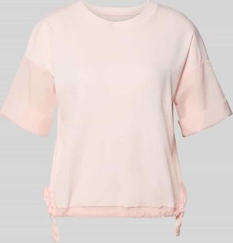 Marc Cain T-Shirt mit Rundhalsausschnitt und Tunnelzug