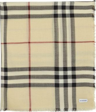 Burberry Giant Check Scarf - Beige