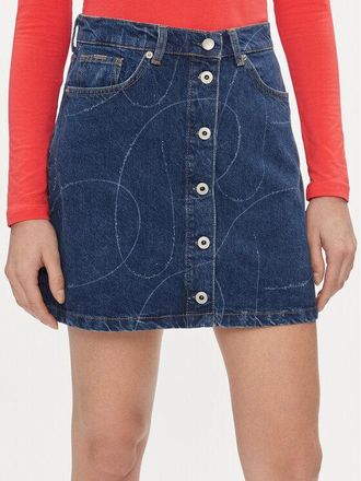 Pepe Jeans London Jeansrock Winnie PL901097 Dunkelblau Regular Fit