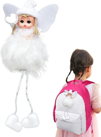 Generico Puppenanh&auml;nger f&uuml;r Weihnachtsbaum - Engel mit Federn f&uuml;r Weihnachten, kleiner Anh&auml;nger | Engelspuppe, Weihnachtsbaum-Anh&auml;nger, Weihnachtsbaumschmuck Z