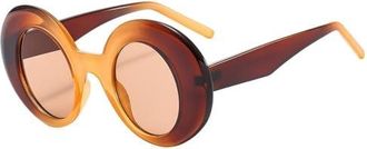 Generic Lunettes De Soleil Rondes For Hommes Dext&eacute;rieur For Femmes(Brown)