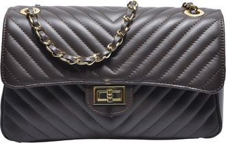 Roberta M Kastanienbraun Rindsledertasche