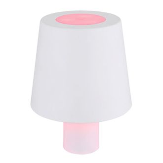 Globo Lighting Lighting Akku LED-Lampenschirm - H 14 cm - Wei&szlig; - Kunststoff - RGB-Farbwechsel