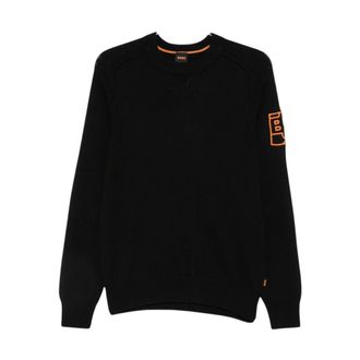 HUGO BOSS Homme, Pulls, Noir, Taille: 2XL Tricot &agrave; col rond Kimede