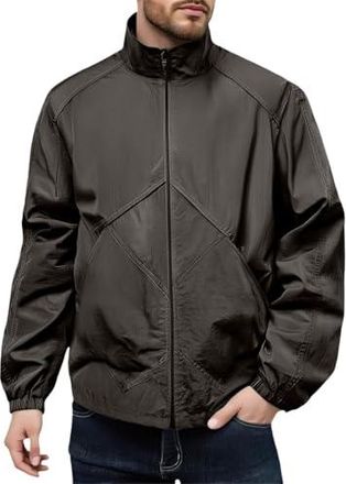 Generic Veste dext&eacute;rieur imperm&eacute;able pour homme - Veste softshell l&eacute;g&egrave;re - Veste de sport - Couleur unie - Veste de randonn&eacute;e - Veste de randonn&eacute;e - Coupe-ven