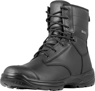 Ace Schakal Bottes pour hommes - Bottes dintervention à lacets en cuir Crazy Horse pour hommes - robustes et étanches - Noir - 41