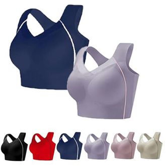 Generic Soutien-gorge correcteur de forme et de levage ultime, soutien dorsal confortable, sans armatures, soutien-gorge correcteur ultime, 2 pi&egrave;ces C., 6XL