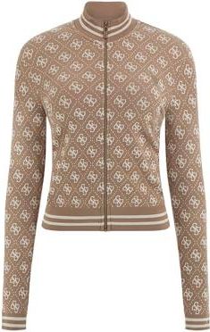 Guess Guess Haut sans Couture &agrave; Manches Longues 4 g pour Femme, Jacquard 4 g G1o6 + G1k8, Medium