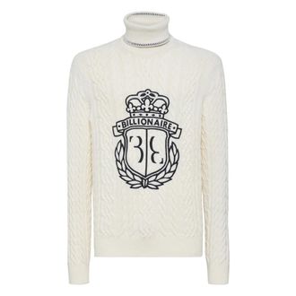 Billionaire Boys Club Turtle Neck - - Knitwear - Herren - Wei&szlig; - 3XL
