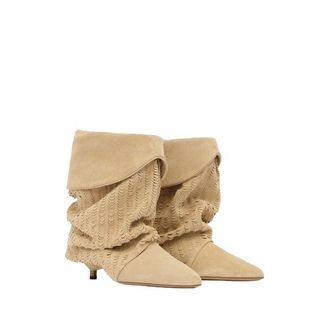 Isabel Marant Boots Edrik en cuir souple perfor&eacute;