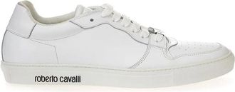 Roberto Cavalli Wei&szlig;e Leder Low-Top Sneakers - - Shoes - Damen - Wei&szlig; - 36 EU