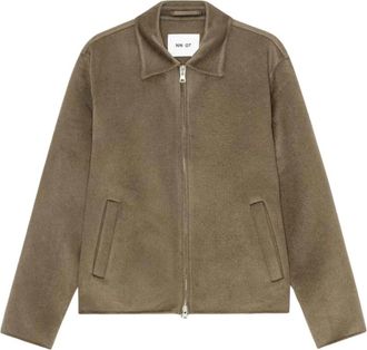 Nn.07 Doubleface Wolljacke - - Jackets - Herren - Braun - XL