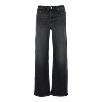 AG - Adriano Goldschmied Graue Denim Jeans mit Logo Patch - - Jeans - Damen - Grau - W27