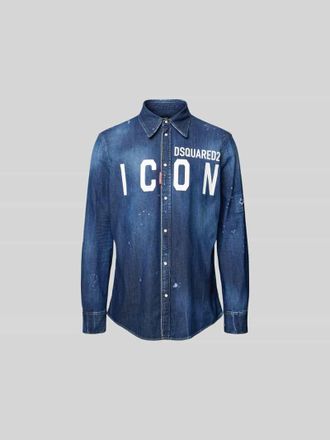 Dsquared2 Relaxed Fit Jeanshemd mit Knopfleiste