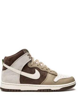 Nike baskets montantes Dunk Light Chocolate - Marron