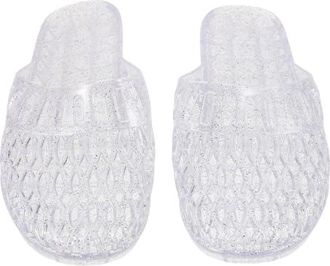 Minkissy Mules Transparentes Ajour&eacute;es en Plastique Souple pour Femmes Pantoufles d&Eacute;t&eacute; Antid&eacute;rapantes L&eacute;g&egrave;res et Respirantes Taille 40 pour Salle de Bain Plage 