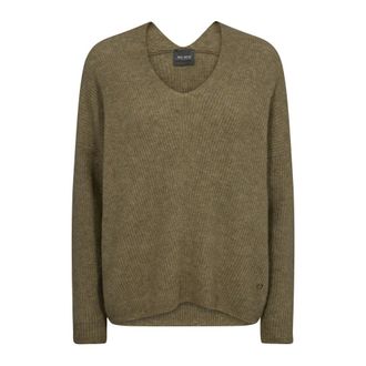 Mos Mosh MOS Mosh, Femme, Pulls, Vert, Taille: 36 FR V-neck Tricots