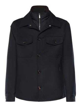 Moorer Veste Casual - Bleu Fonc&eacute;