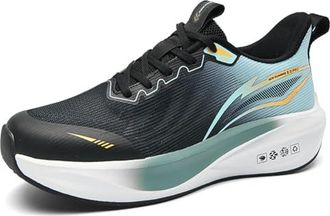 Generic Chaussures Running Polyvalentes Mixte avec Tige Mesh R&eacute;sistante, Semelle EVA L&eacute;g&egrave;re et Confort Quotidien Ville & Outdoor,Blackaqua,44 EU