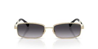 Chanel CH4295 Rectangle-Frame Sunglasses - Gold