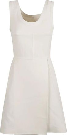 Jil Sander Kleid mit Kontrasteins&auml;tzen - Nude