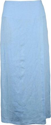 Eleventy Femme, Jupes, Bleu, Taille: 40 FR Gonna lunga