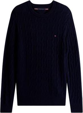 Tommy Hilfiger Pull col rond en laine m&eacute;lang&eacute;e