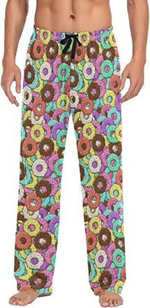 Generic Pantalon de pyjama pour homme avec poches, Multi 18, M