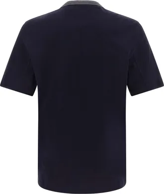 Brunello Cucinelli Solomei Athletic Club Print T-shirt - Navy