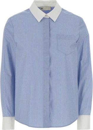 Tory Burch Femme, Blouses et Chemises, Bleu, Taille: 38 FR Chemise en popeline brod&eacute;e
