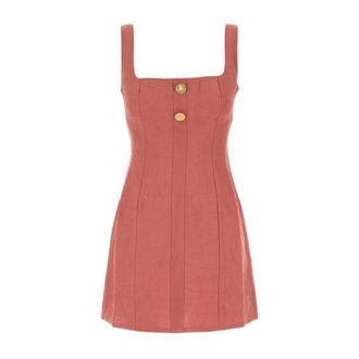 Le Kasha Femme, Robes, Rose, Taille: 40/42 FR Linen Mini Dress