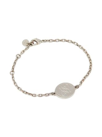 Fendi bracelet &agrave; d&eacute;tail de cha&icirc;ne - Argent