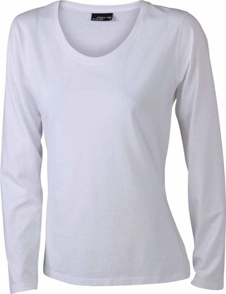 James & Nicholson Damen T-Shirt Langarmshirt X-Large white