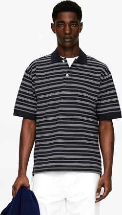 Arket Poloshirt Aus Baumwolle -Blau