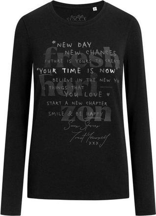 soccx Rundhalsshirt mit Baumwolle