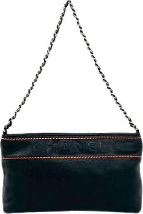 Chanel Sac &agrave; main Pre-owned en cuir dagneau - Femme - Pre-owned - Noir - Taille: ONE Size