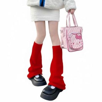 Dreshow Jambi&egrave;res Y2k pour Femmes et Filles Gu&ecirc;tres Femme Hiver Jambi&egrave;res Extensibles en Tricot pour la Danse Accessoire Tendance pour les Tenues Chaudes pour