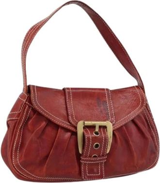 Celine Sac bandouli&egrave;re vintage doccasion - Femme - Pre-owned - Rouge - Taille: ONE Size