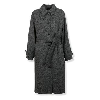 Closed Femme, Manteaux, Gris, Taille: 42 FR Manteau crois&eacute; simple