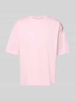 Review Oversized T-Shirt mit Logo und Rundhalsausschnitt