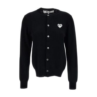 Comme Des Gar&ccedil;ons Feinstrick-Wollcardigan - - Knitwear - Damen - Schwarzk - S