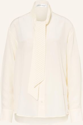 Victoria Beckham Schluppenbluse Aus Seide weiss