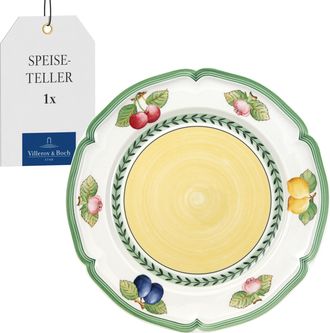Villeroy & Boch French Garden Fleurence Speiseteller 26,5 cm Bunt, Sp&uuml;lmaschinenfest, Mikrowellensicher, Essteller, Teller, Geschirr, Premium Porzellan