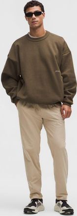 lululemon Pantalon &eacute;lastique ABC coupe slim en Warpstreme Standard pour Hommes - Kaki - Taille XL