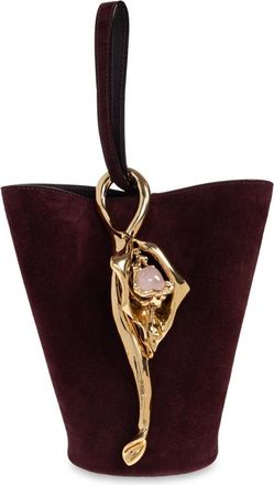 Chlo&eacute; Femme, Sacs, Rouge, Taille: ONE Size Small Eden Treasures Wristlet Bucket Bag
