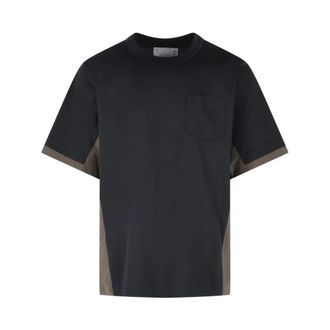 sacai Panel T-Shirt - - Tops - Herren - Mehrfarbig - M